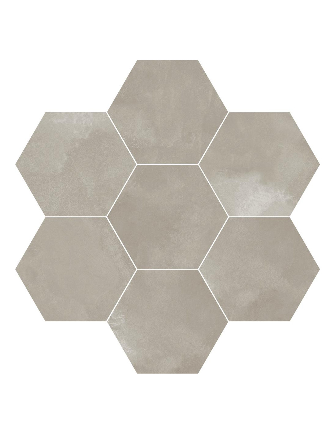 Carrelage hexagonal BERLIN EXA GREY MATT- 21.5X25cm